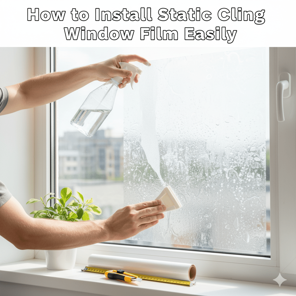 How to Install Static Cling Window Film Easily