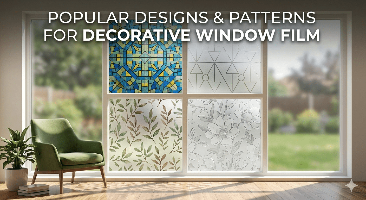 What Are Some Popular Designs and Patterns for Decorative Window Film?