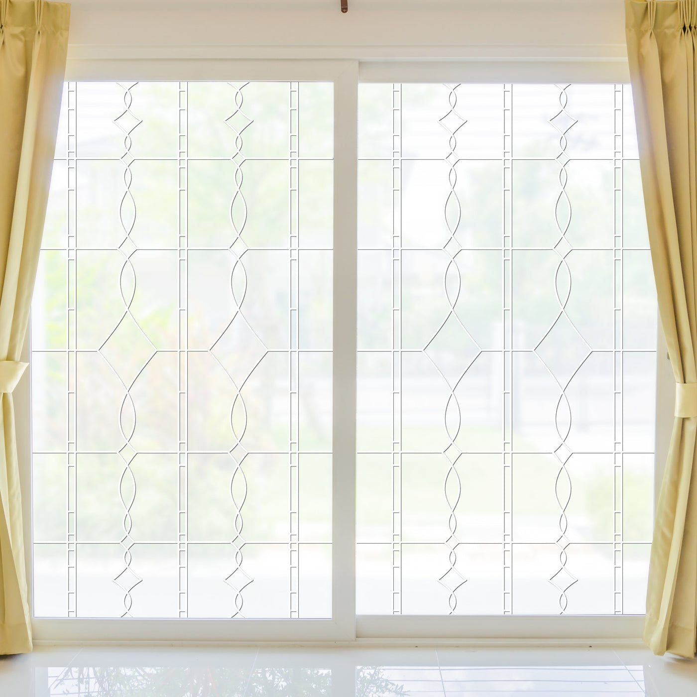 Allure Leaded Glass | Privacy Window Film (Static Cling)