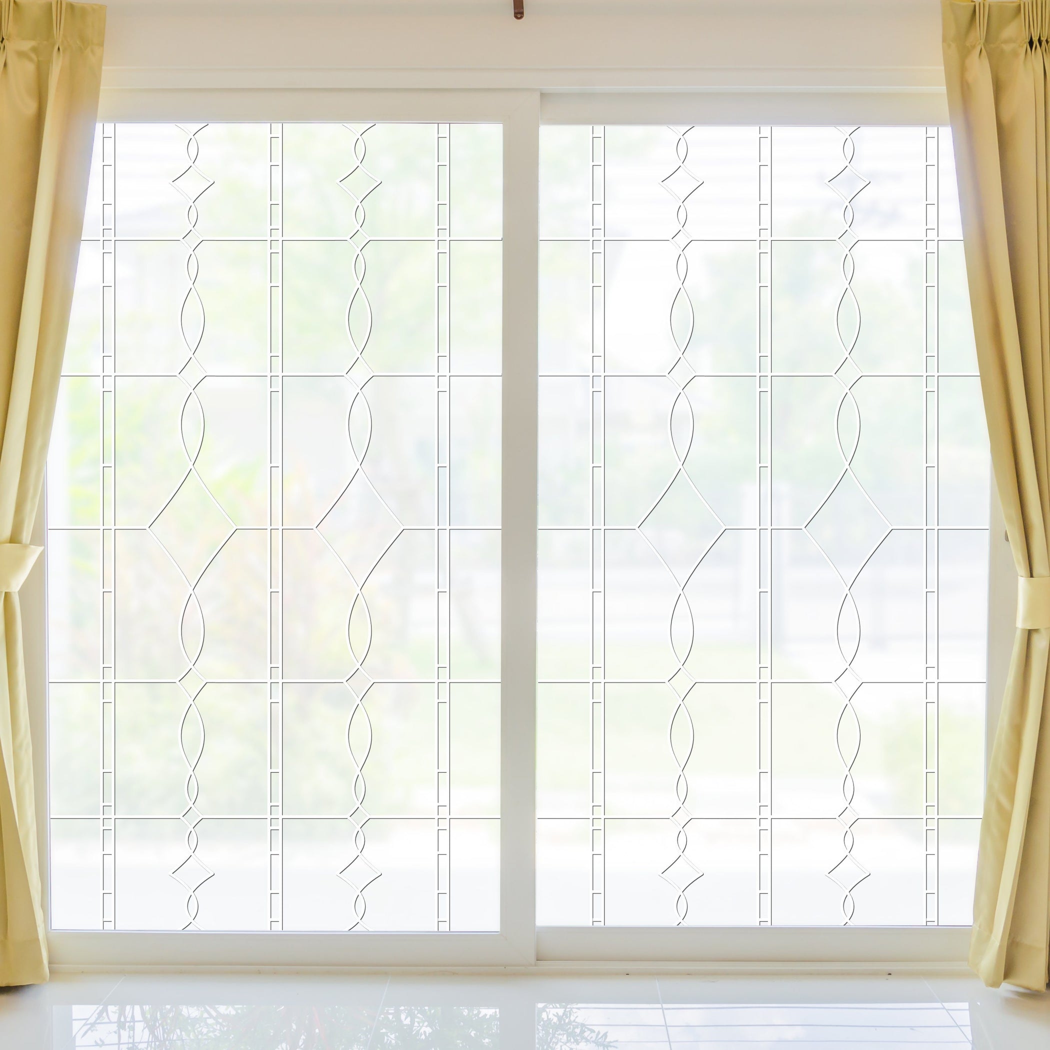 Allure Leaded Glass | Privacy Window Film (Static Cling)