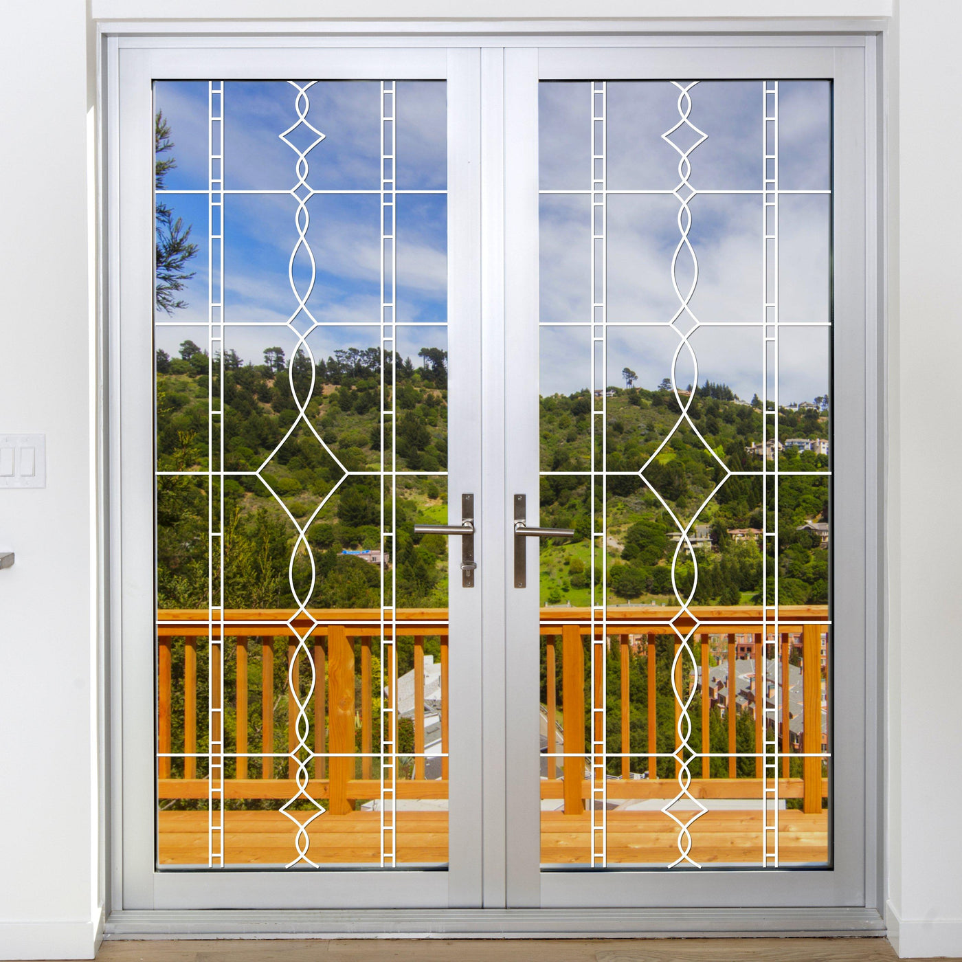 Buy Allure Leaded Glass See-Through Window Film | Clear Static Cling