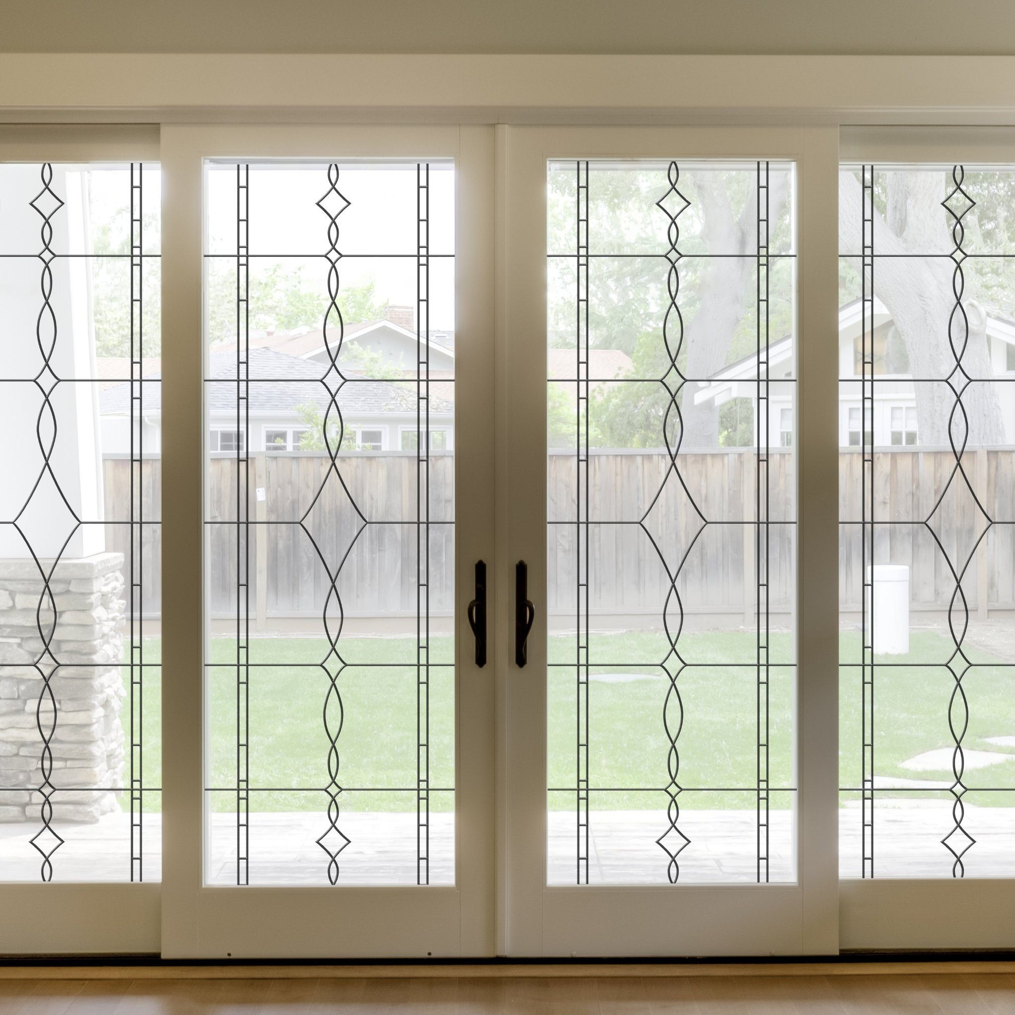 Buy Allure Leaded Glass See-Through Window Film | Clear Static Cling