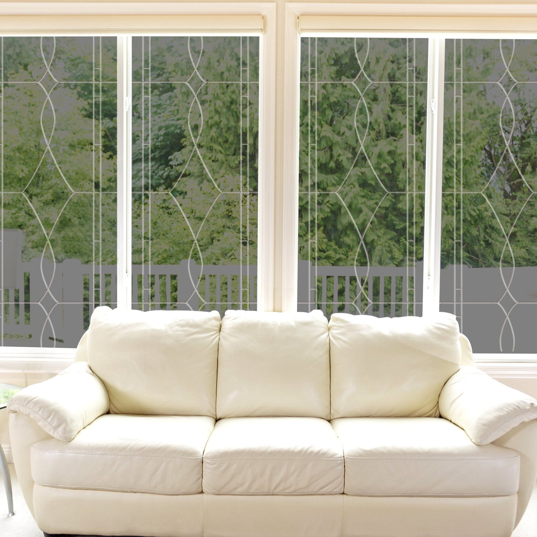 Buy Allure Leaded Glass See-Through Window Film | Clear Static Cling