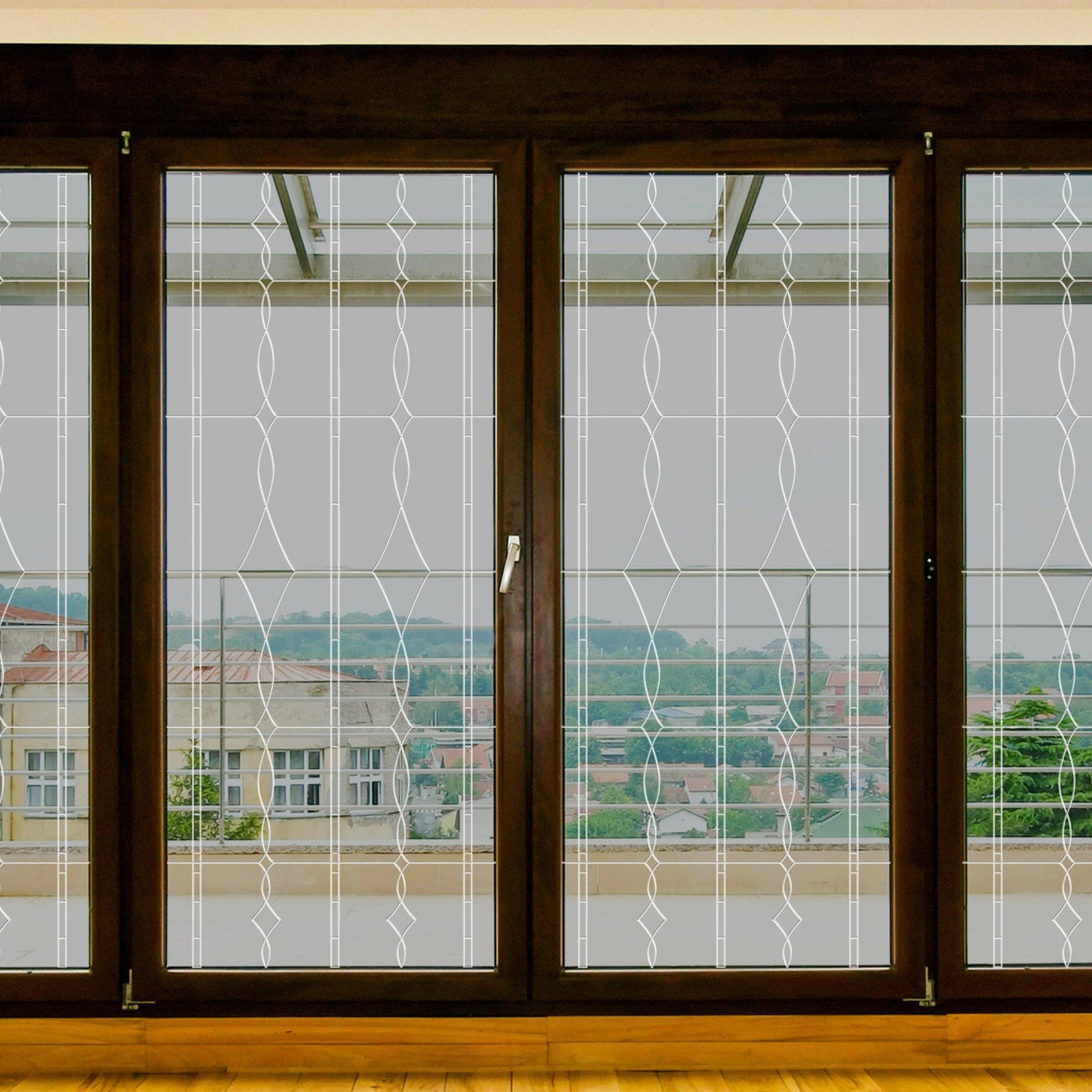 Buy Allure Leaded Glass See-Through Window Film | Clear Static Cling