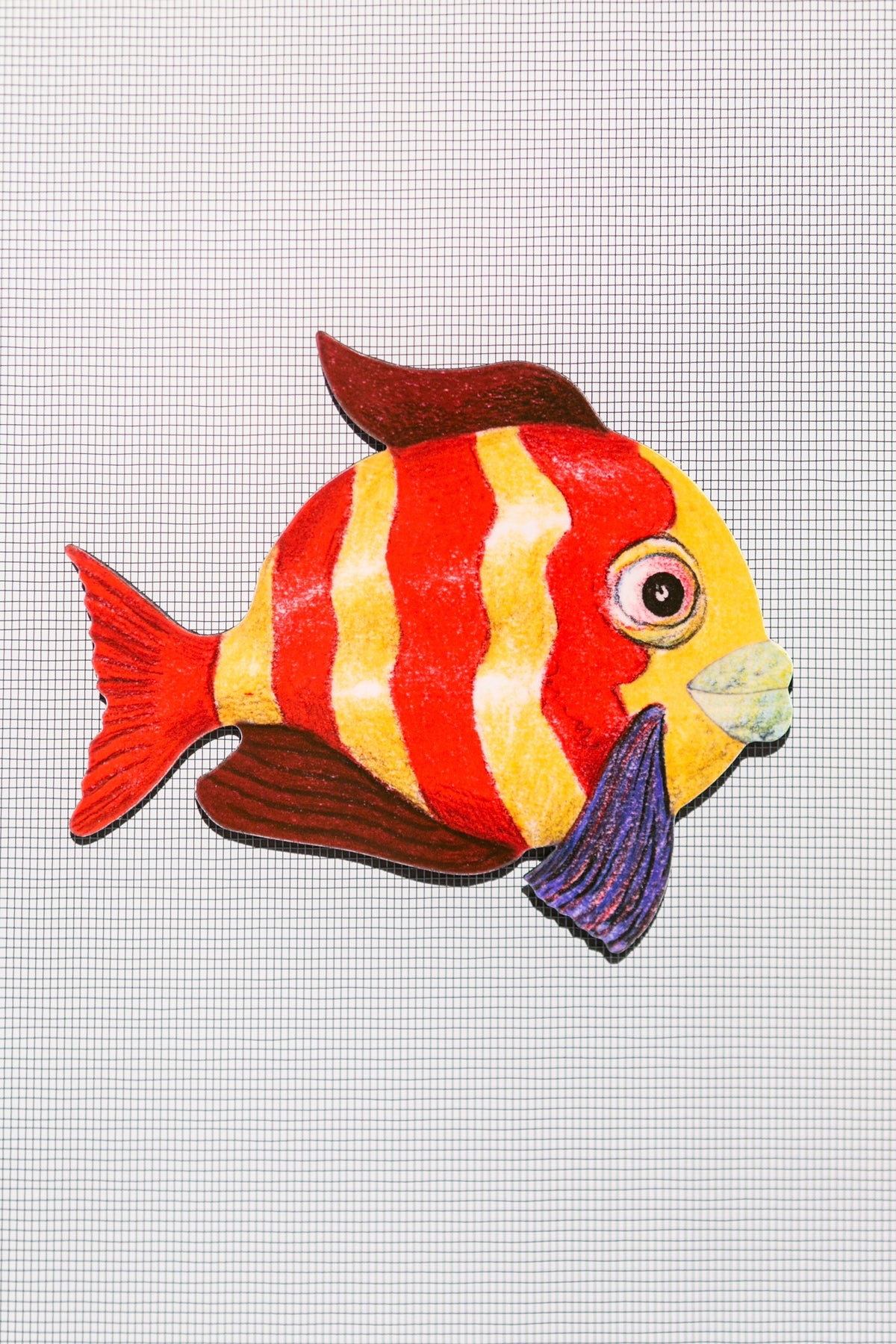 Red & Gold Fish Screen Door Magnets (5.75" x 5.5")