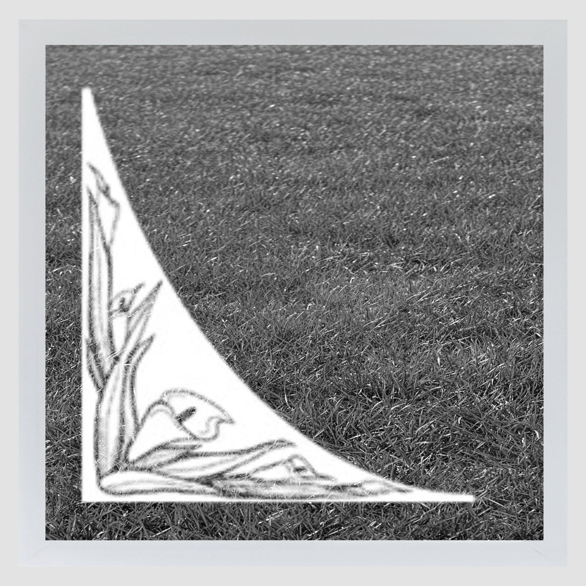 Lily Corner Etched Glass Decals | Mirror Decals