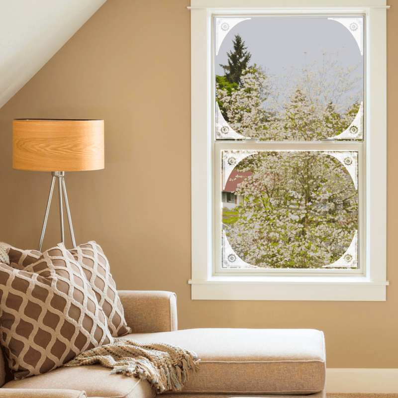 Corner Window Decals | Window Decals Home | Etched Glass Stickers