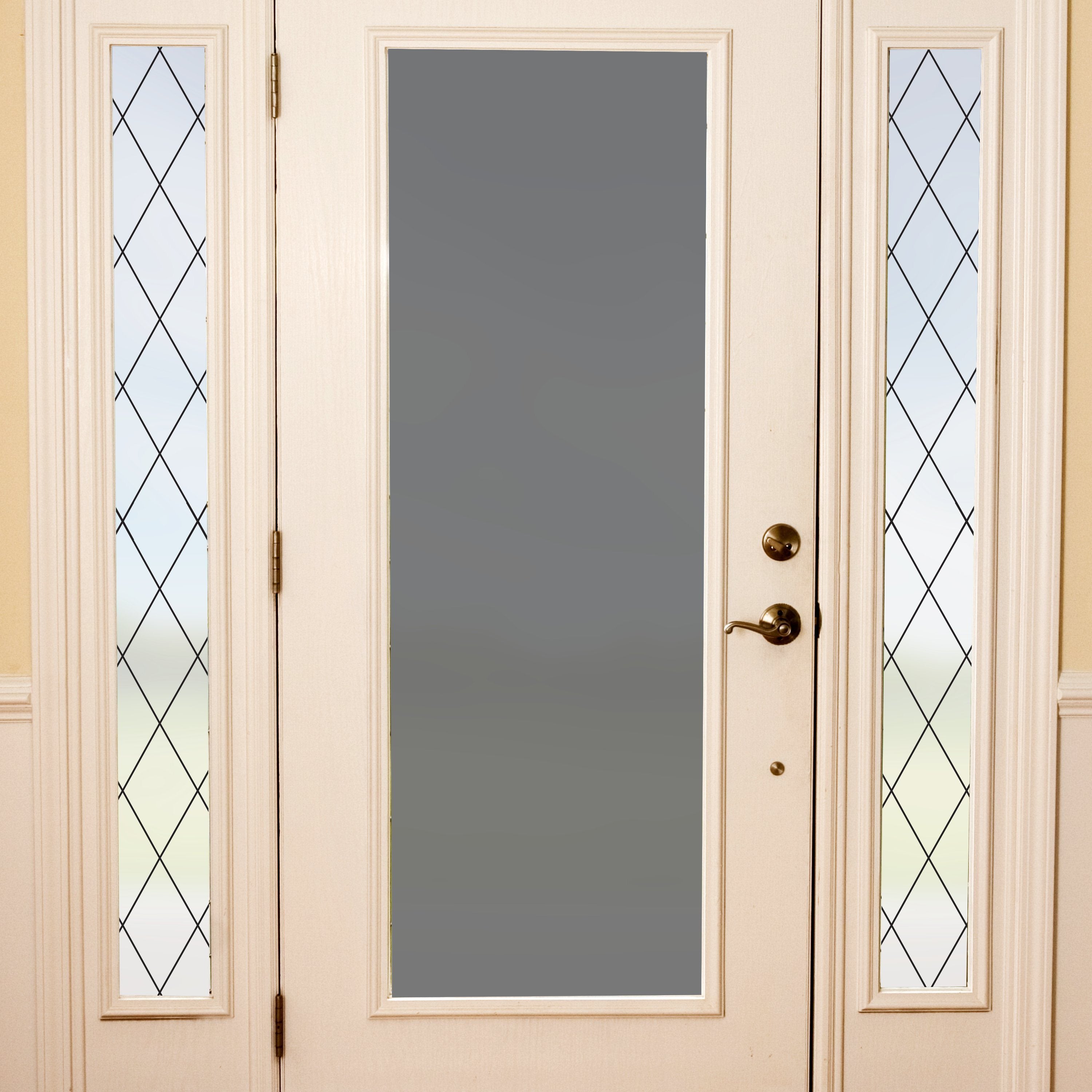 Window Film For Sidelight Panels Tropical Oasis Etched Glass Privacy