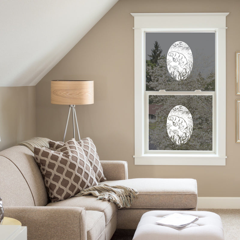 Static Cling Vinyl Etched Glass Decals | Window Film World