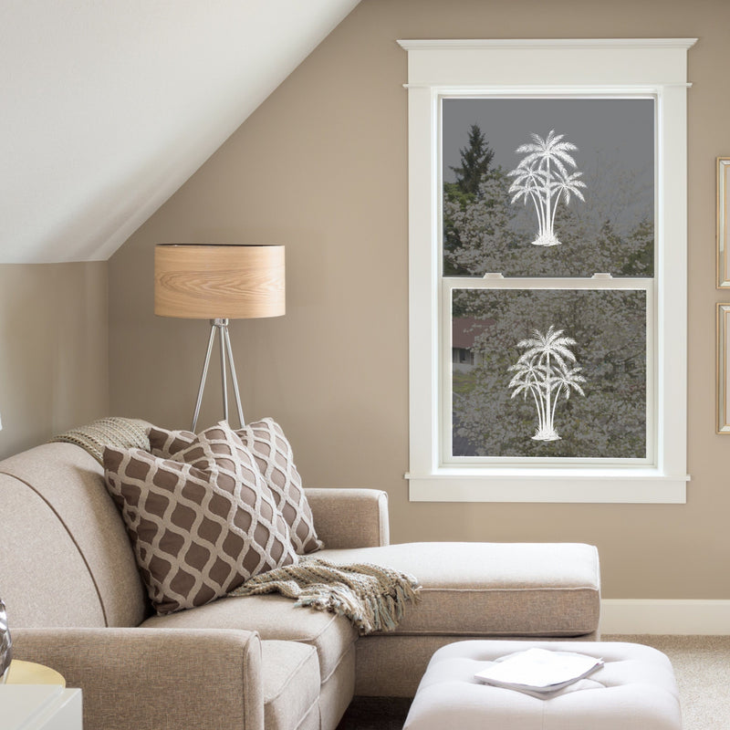 Static Cling Vinyl Etched Glass Decals