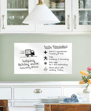 White Weekly Message Board Decal