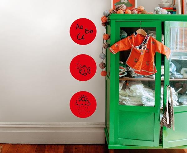 Red Hot Dry Erase Decal Dot