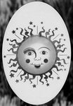 Oval Sun Face | (Static Cling)
